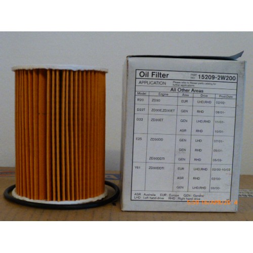 Original Nissan Terrano R20 Patrol Y61 Ölfilter 15209-2W200 15209-MA70A ...