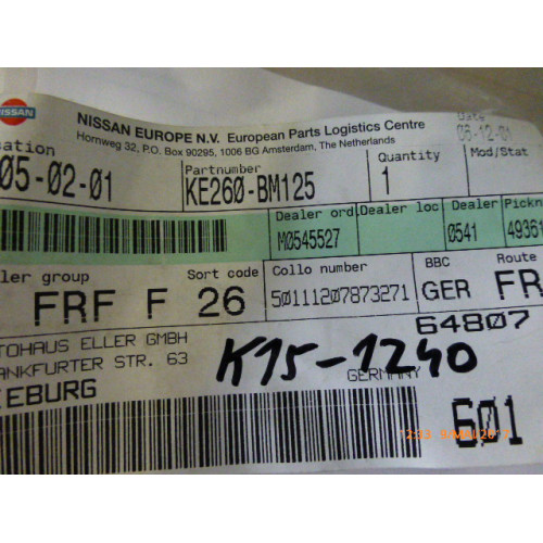 Original Nissan Almera N16 Halter Scheinwerfer links KE260BM125 ...