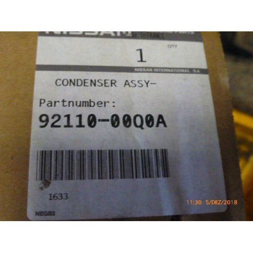 Original Nissan Qashqai J11 Kondensator Klima 92110-00Q0A 92100-9251R ...