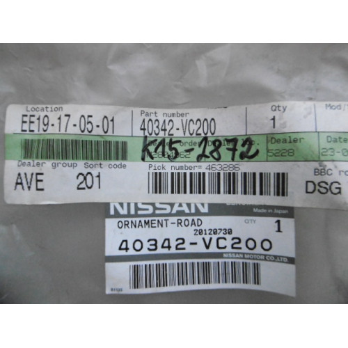 Original Nissan Patrol Y61 Nabenkappe hinten 40342-VC200 Original ...