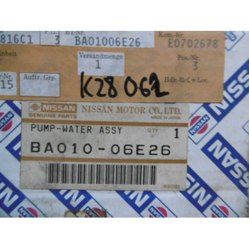 Orignal Nissan Sunny B12 Bluebird Sunny N13 Prairie Wasserpumpe BA010 ...
